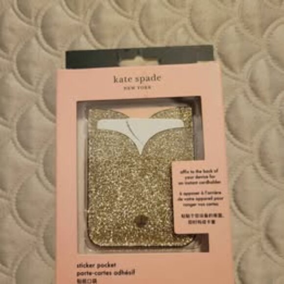 kate | Other | Kate Spade Glitter Sticker Pocket Wallet | Poshmark
